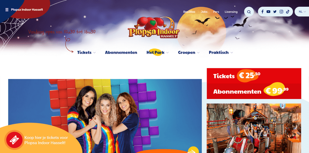 Plopsa Kortingscodes ️ korting 52% ️ voor België • September 2024