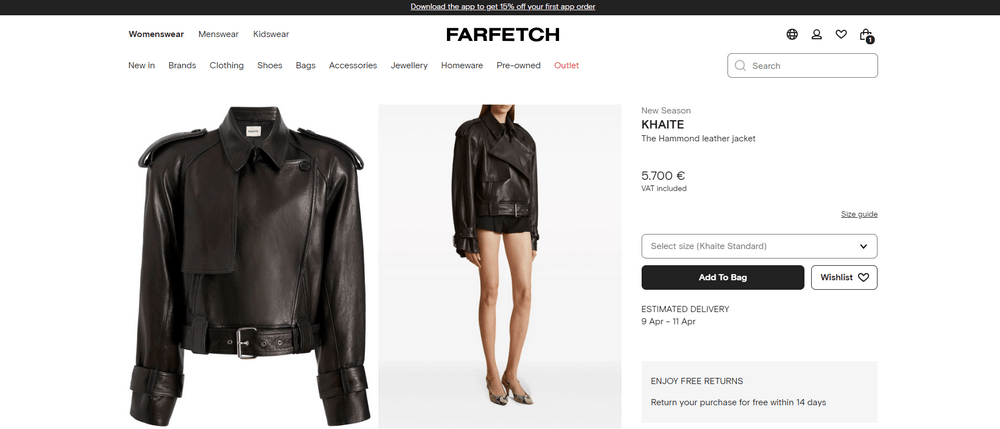 FARFETCH Kortingscodes ️ 50% korting ️ Coupons voor Oktober 2024